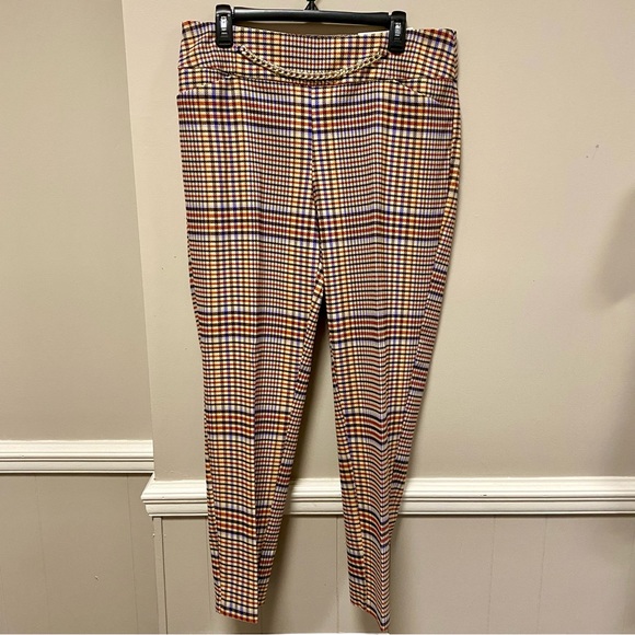 Cato | Pants & Jumpsuits | Cato Mid Rise Slim Sz 6 Beige Blue Rust ...